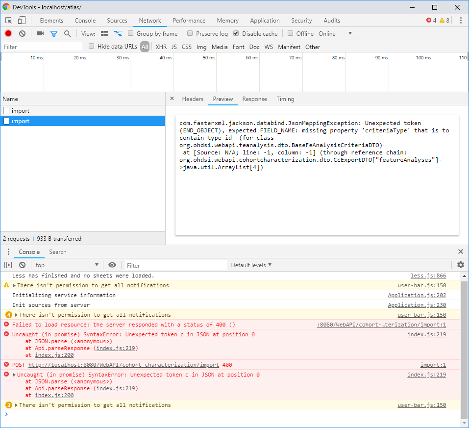Failed to import cohort characterization design · Issue #724 · OHDSI/WebAPI · GitHub