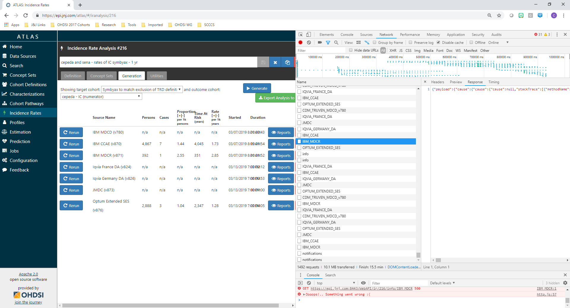 Excessive polling for source info on IR after generations are complete ...