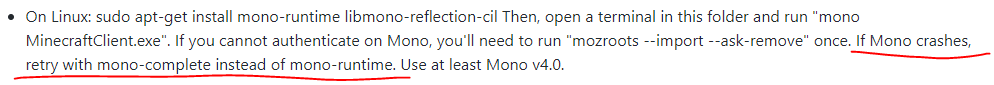 Linux C# scripting · Issue #1294 · MCCTeam/Minecraft-Console-Client · GitHub