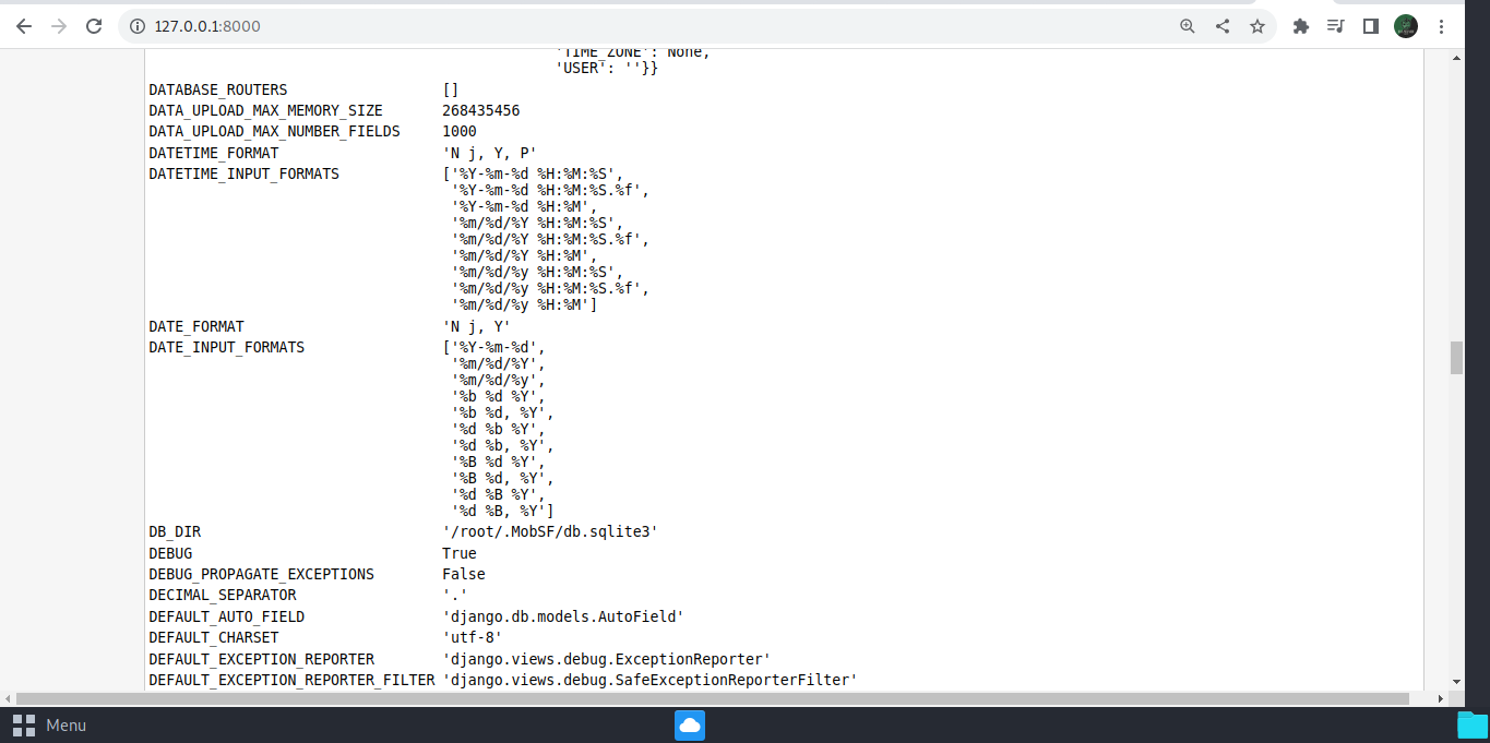 Information Disclosure Vulnerability In Mobsf Sensitive Information Leak Due To Debug Mode