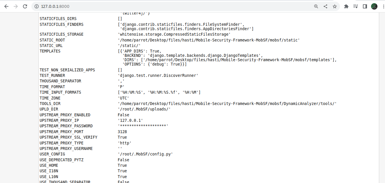 Information Disclosure Vulnerability In Mobsf Sensitive Information Leak Due To Debug Mode