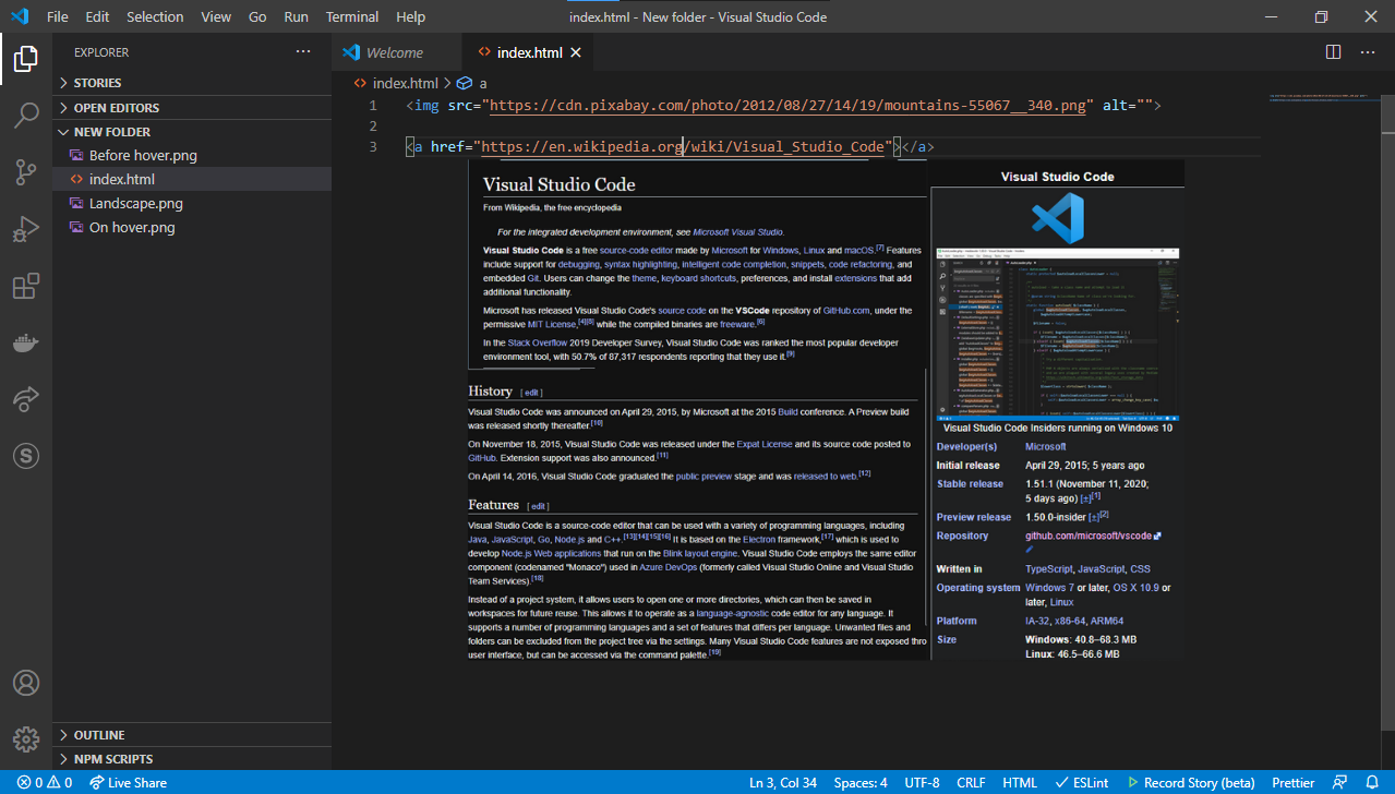 Please bring link preview on hovering on the link · Issue #110659 ...