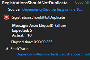 Duplicate DependencyResolver registrations every time resolver changes · Issue #1897 ...