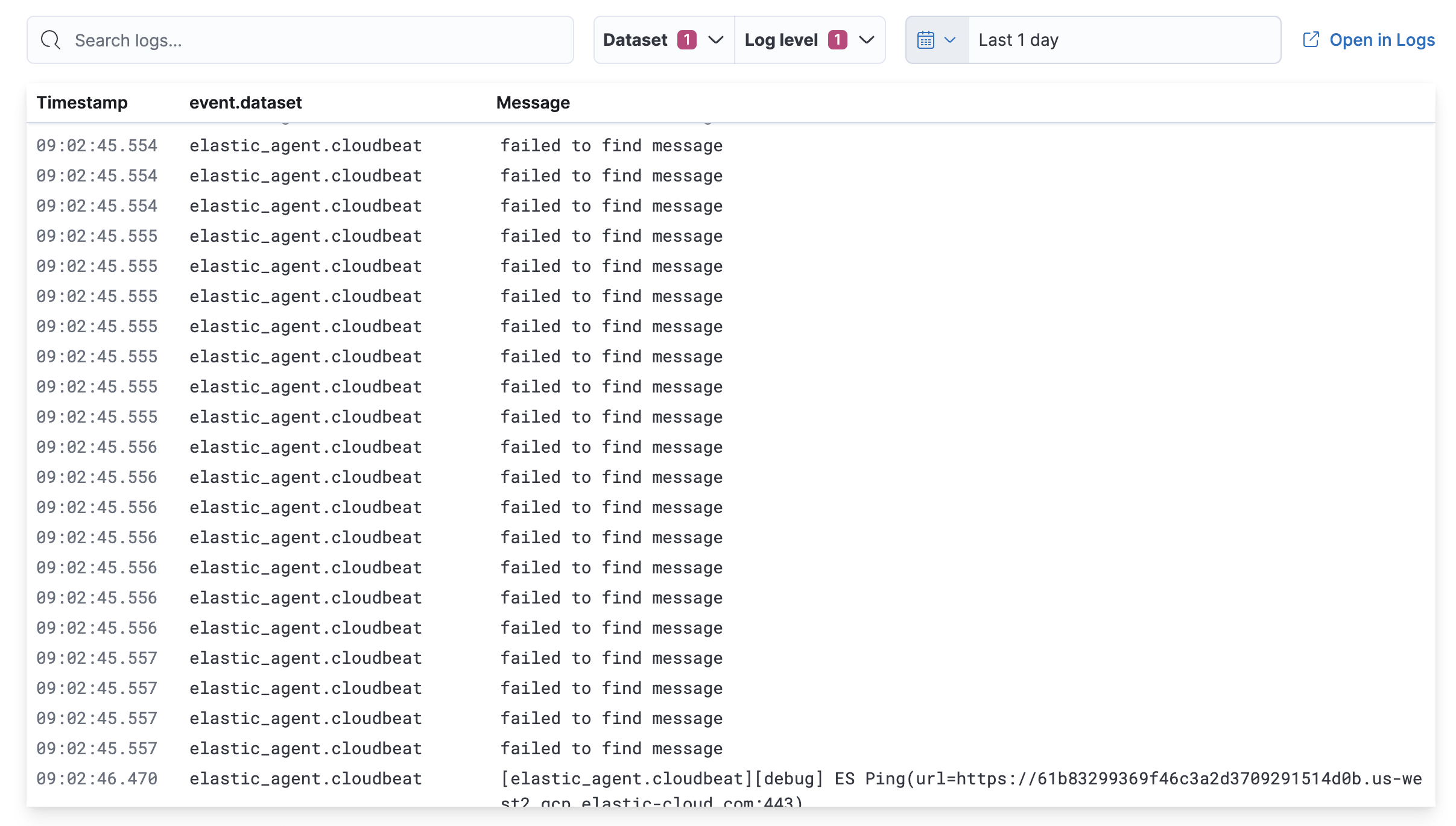 [BUG] Weird message in cloudbeat logs · Issue #238 · elastic/cloudbeat · GitHub