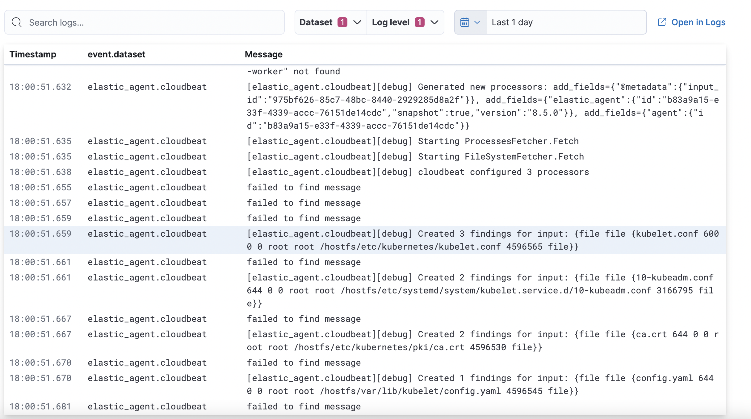 [BUG] Weird message in cloudbeat logs · Issue #238 · elastic/cloudbeat · GitHub