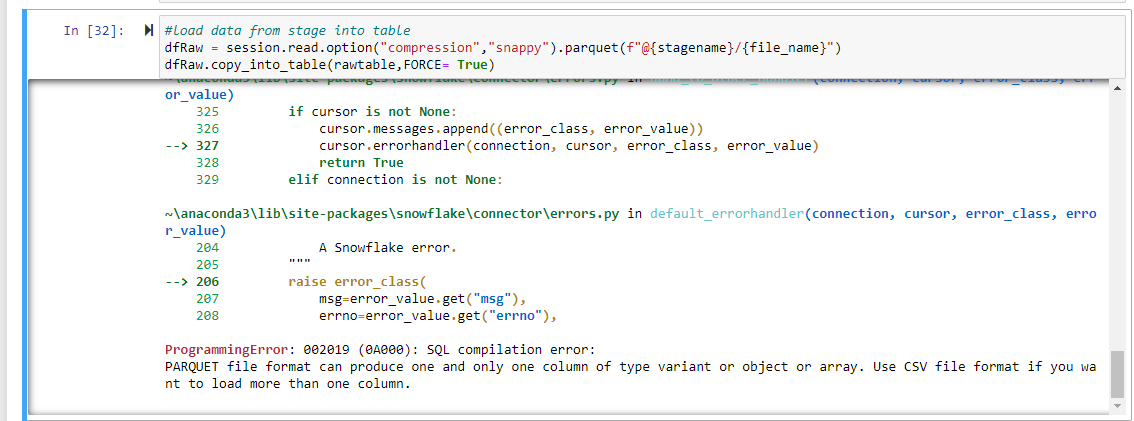 Getting Started with Snowpark Python - Load data issue · Issue #341 ...