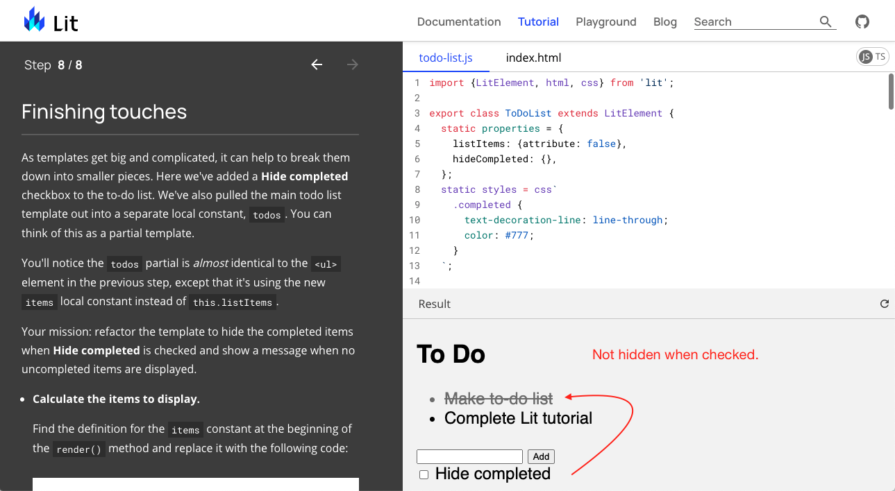 Is the tutorial ok? · Issue #588 · lit/lit.dev · GitHub