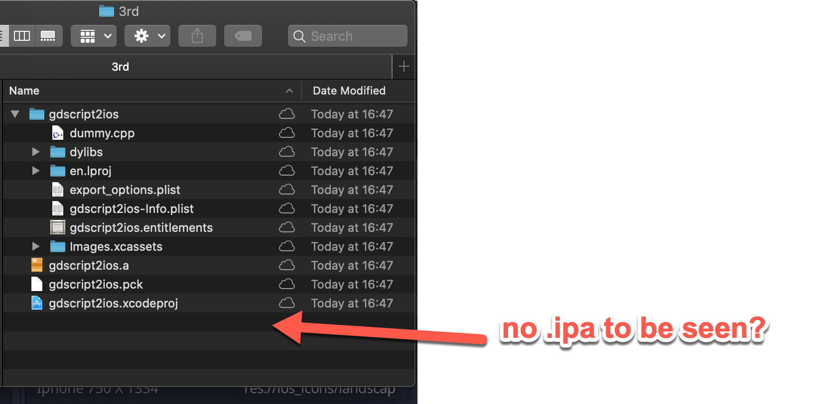export to iOS not working · Issue #44577 · godotengine/godot · GitHub