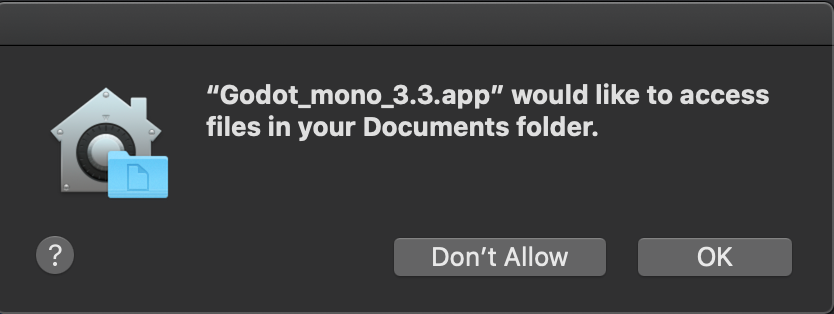 macos permissions bug in godot 3.3 · Issue #49770 · godotengine/godot · GitHub