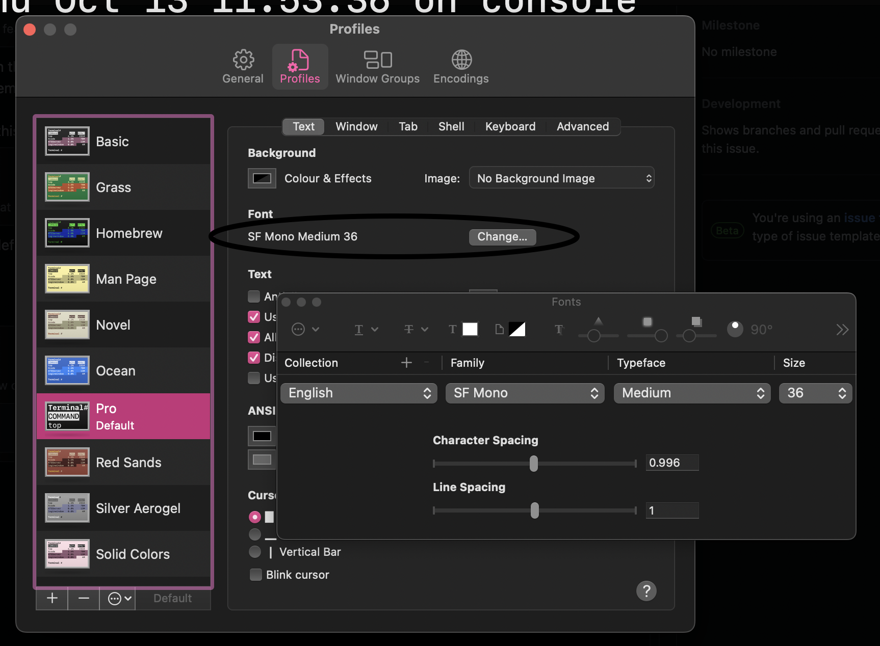 Change default font · Issue #692 · elementary/terminal · GitHub