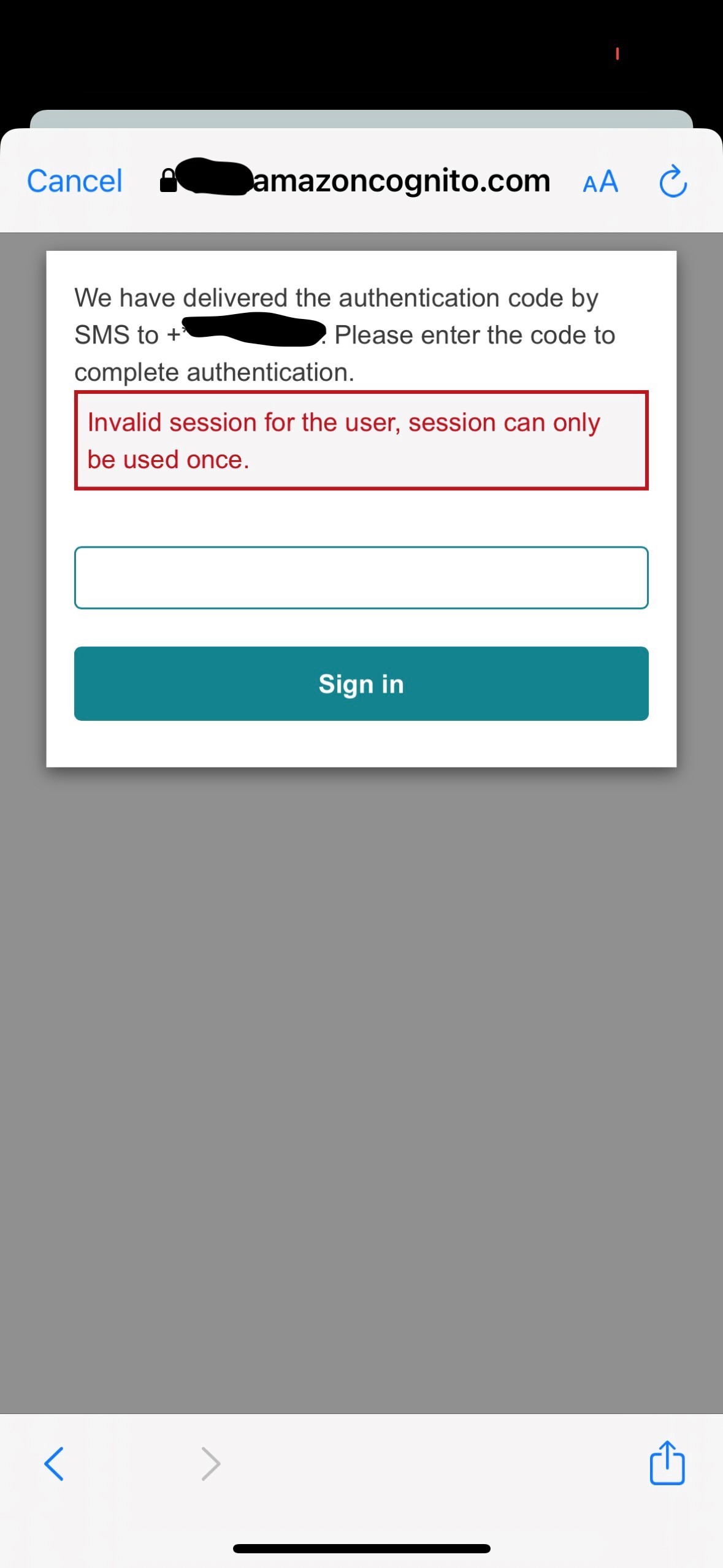 Invalid Session Session Can Only Be Used Once Error Only On Iphone Real Device In React Native