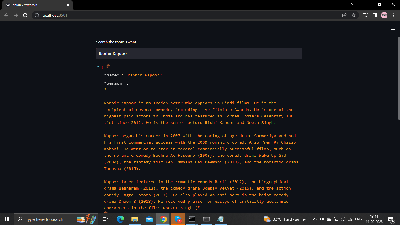 GitHub - harshshah95/Celebrity-Search: This project is demonstration of LLMs. This will help us ...