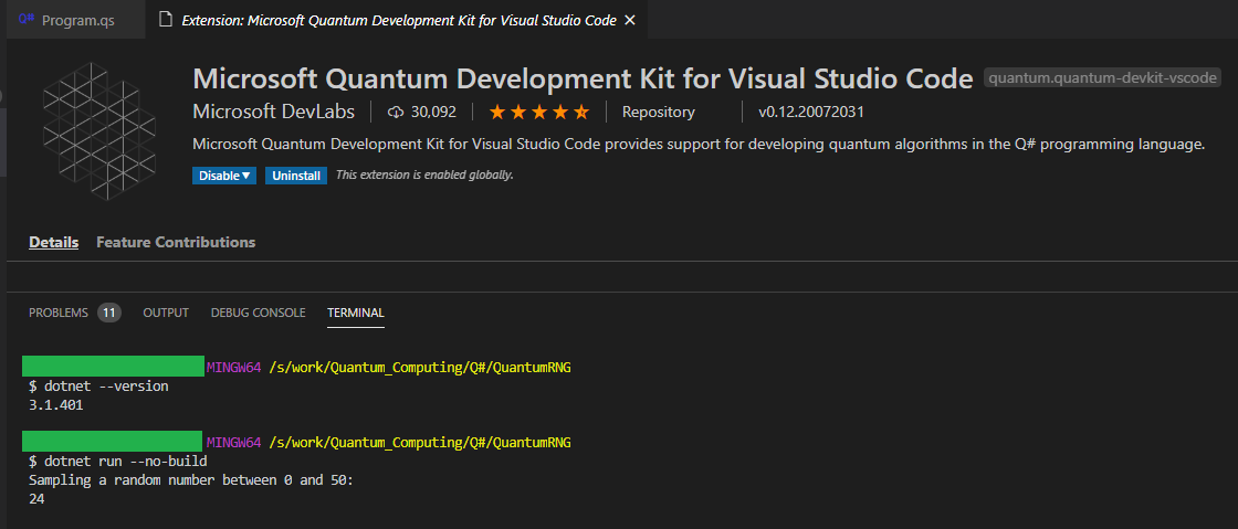 QDK Error · Issue #391 · microsoft/Quantum · GitHub