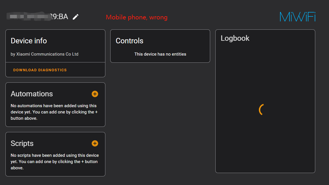 [BUG] · Issue #86 · dmamontov/hass-miwifi · GitHub