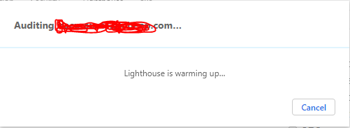 Lighthouse 6 - Chrome Developer Tools - Always displays Light House is Warming Up · Issue #11369 ...