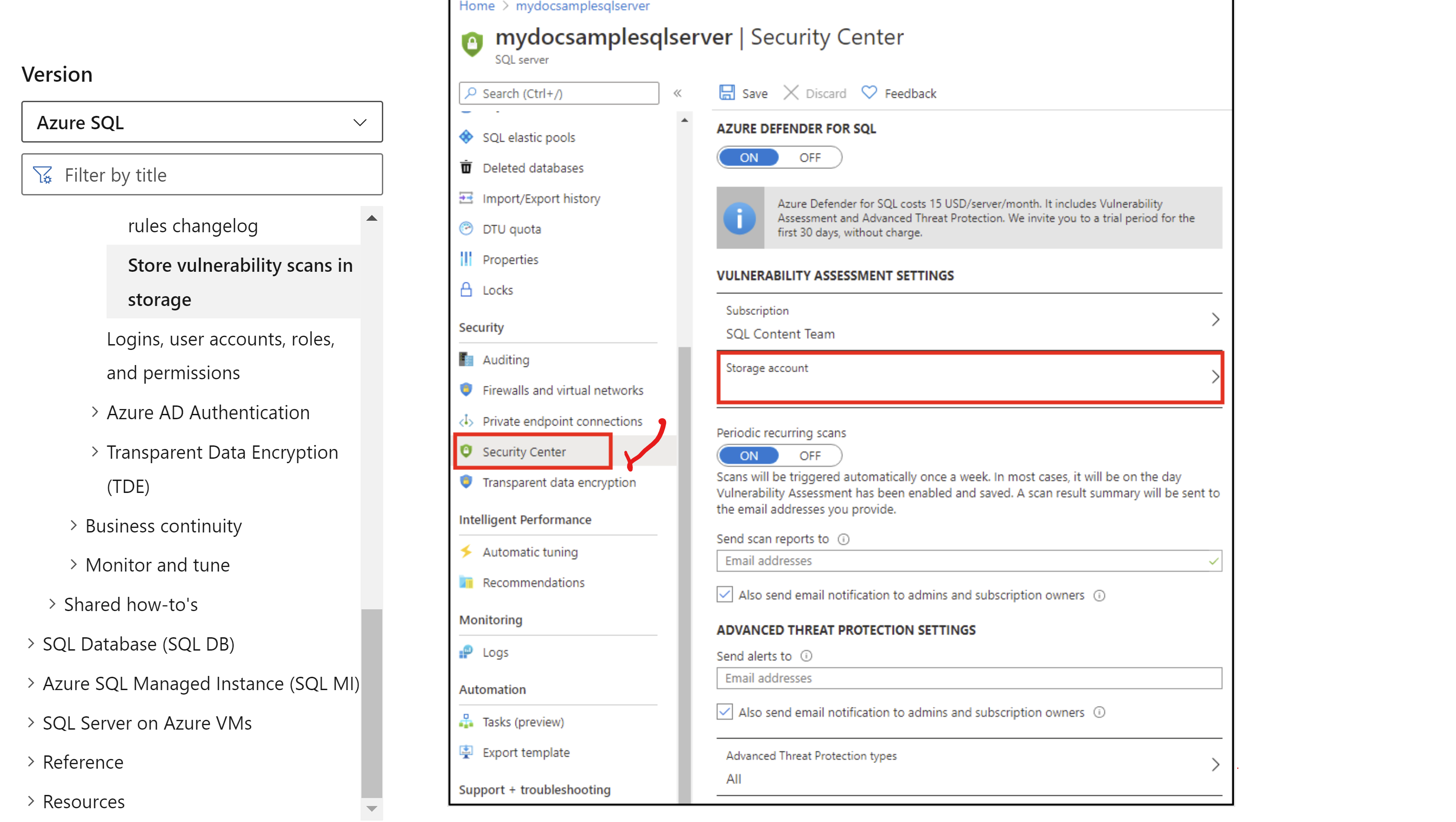 Screen shot has reference to 'Security Center' instead of 'Microsoft Defender for Cloud' · Issue ...