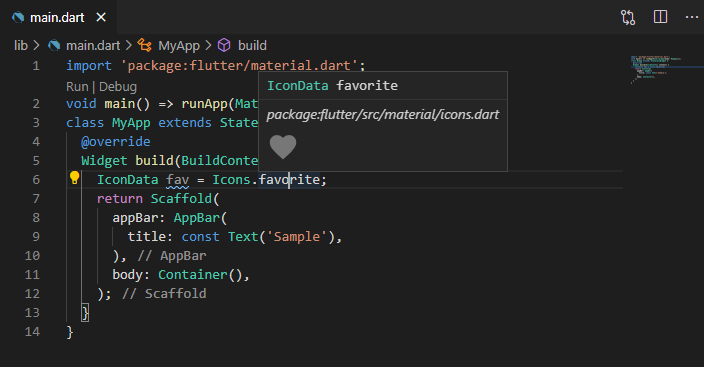 Use a more resilient mechanism for showing the icons on the Icons page · Issue #11073 · flutter ...
