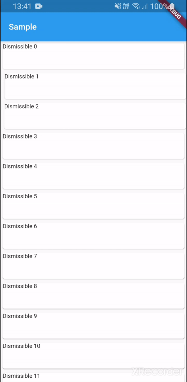 Swiping multiple Dismissables leads to inconsistent behavior · Issue #49488 · flutter/flutter ...