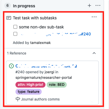 Visual connection between parent issue and a sub-task · community ...