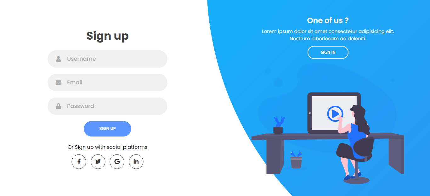 GitHub - VPeleven/Sliding-Sign-Up-and-Registration-: Responsive Login ...