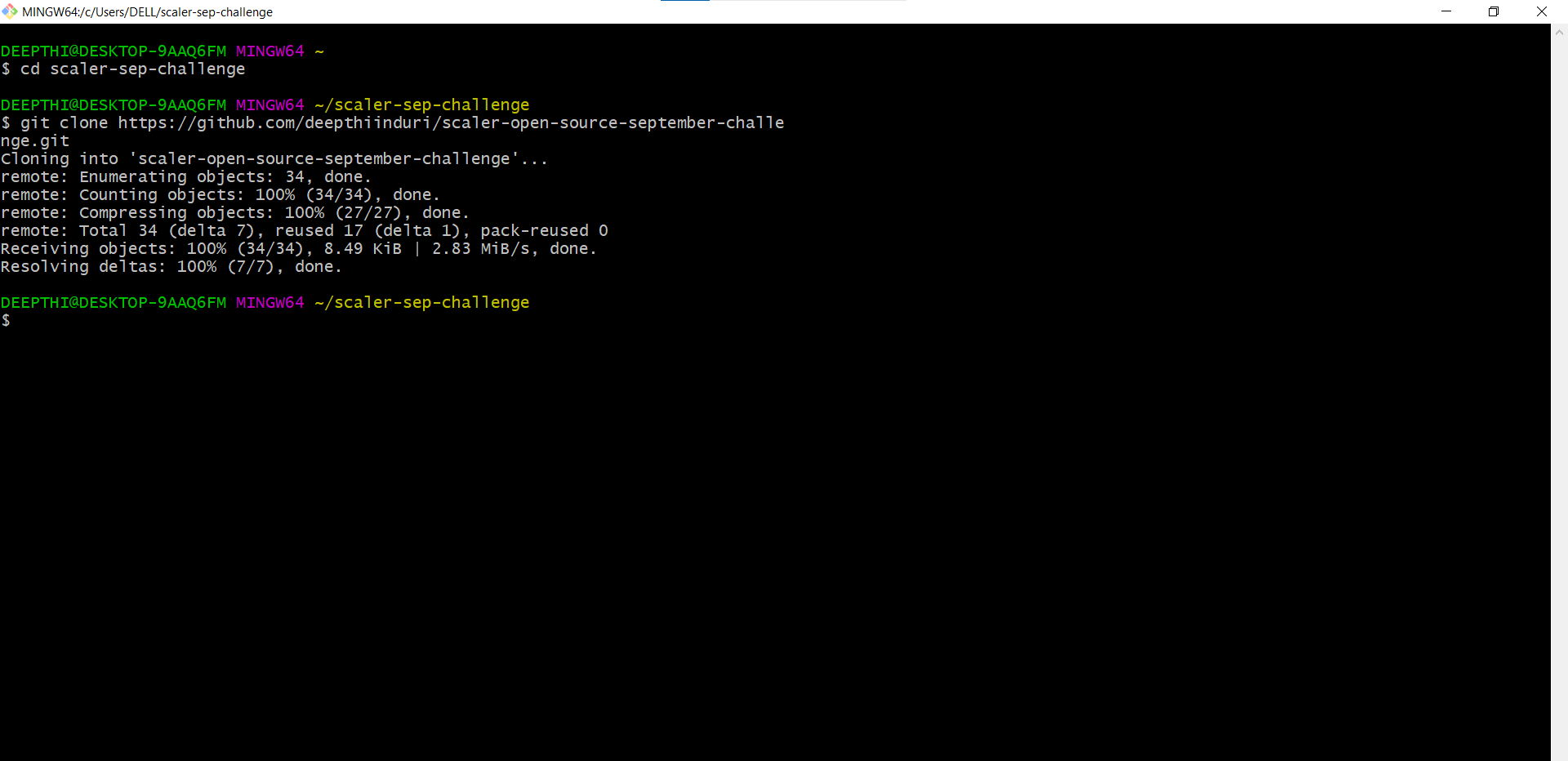 Challenge #1 - Induri Deepthi · Issue #308 · scaleracademy/scaler-open ...