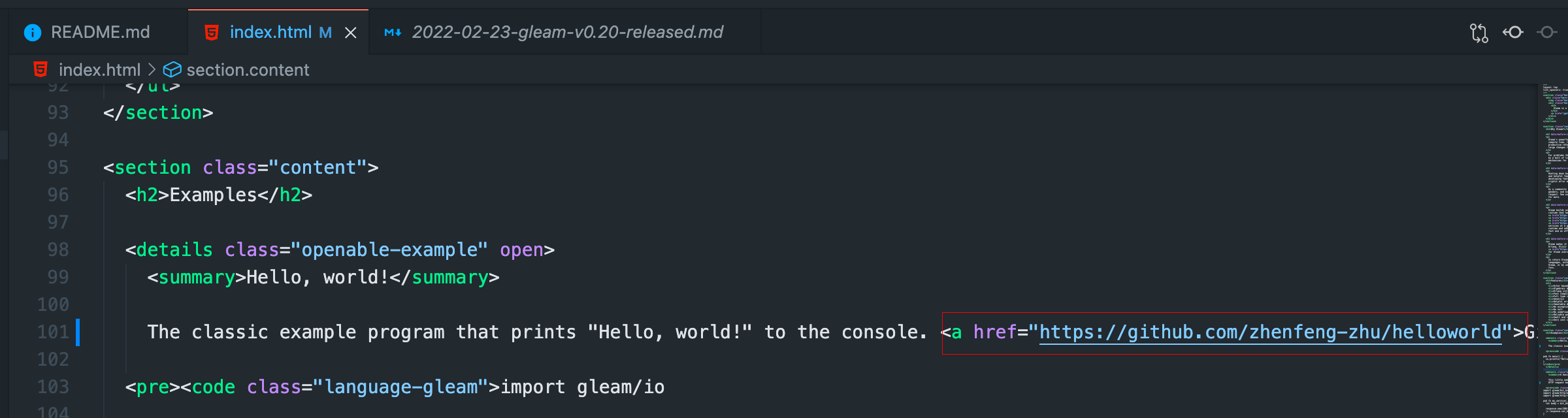 Add a demo repo link for index.html · Issue #151 · gleam-lang/website ...
