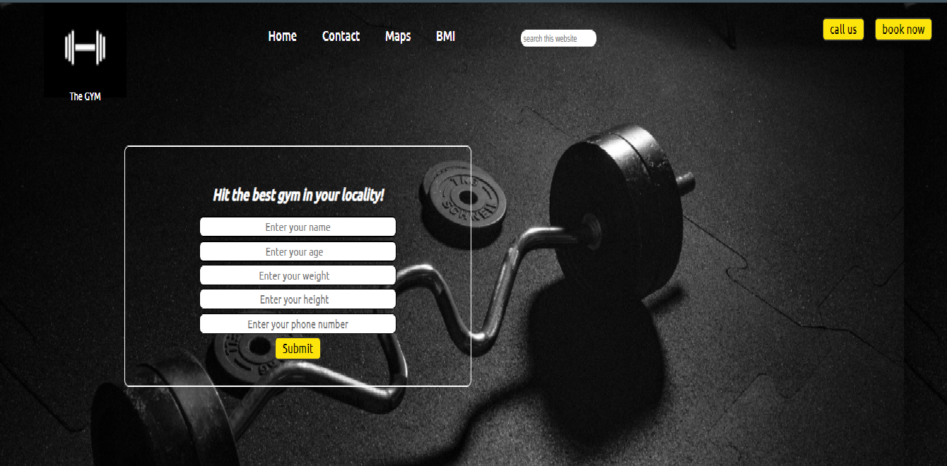GitHub - mirakiii/Gymm: Gymm is fully responsive webpage to find the ...