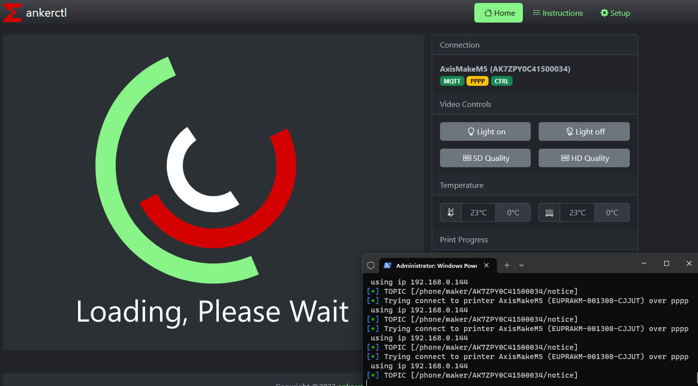 everything is running now but i can't connect to the printer · Issue #49 · Ankermgmt/ankermake ...