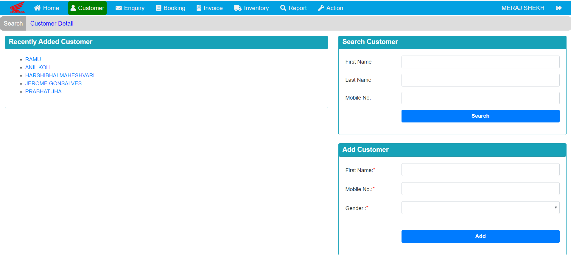 GitHub - MerajShekh/DealerManagementSystem: Application for Honda 2Wheelers Dealers