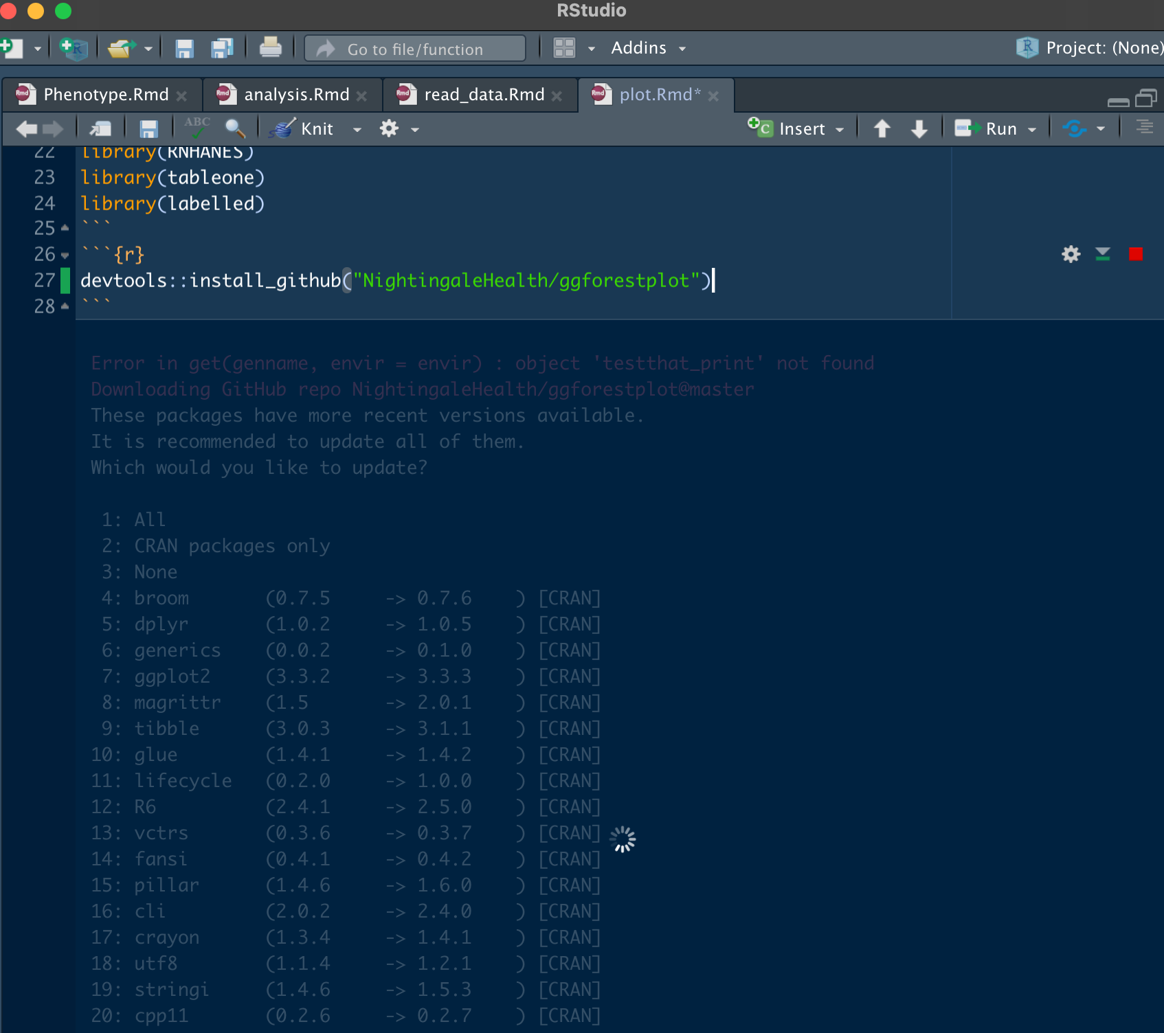 Installation hanging · Issue #5 · NightingaleHealth/ggforestplot · GitHub