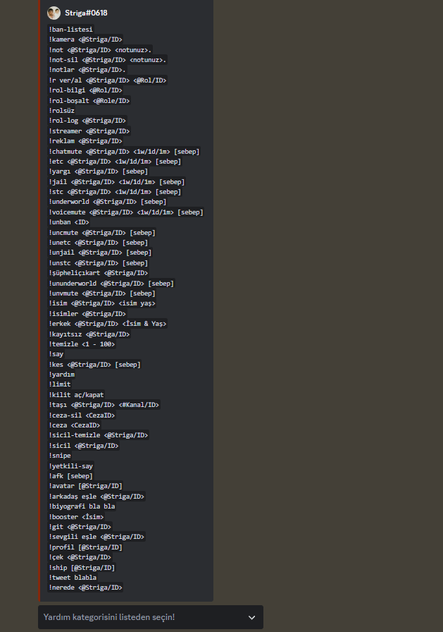 GitHub - StrigaWile/v14-moderation-boattt: V14 Public Moderasyon botu (TAGSIZ)
