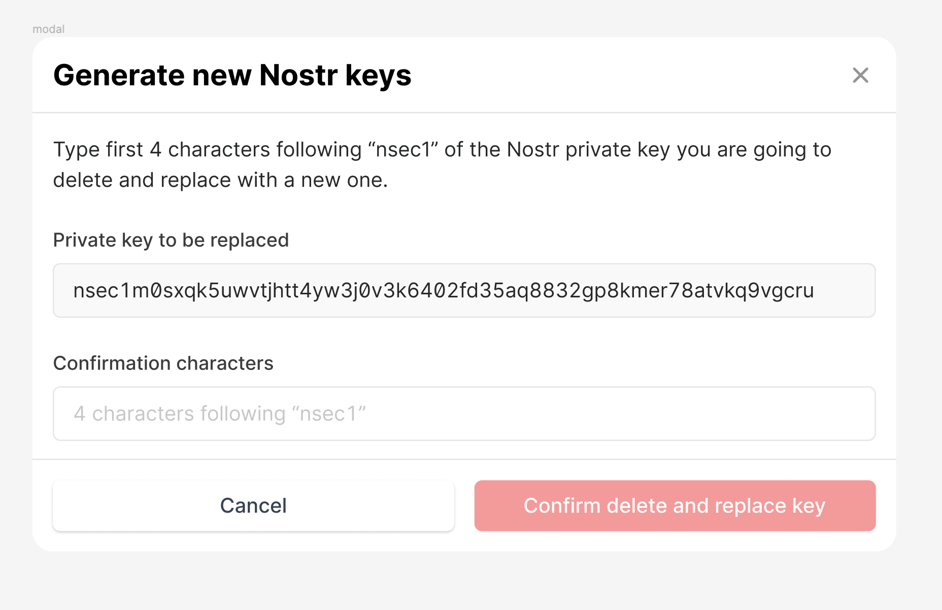 [Feature] Add extra BIG WARNING before overwriting/deleting a Nostr key · Issue #2106 · getAlby ...