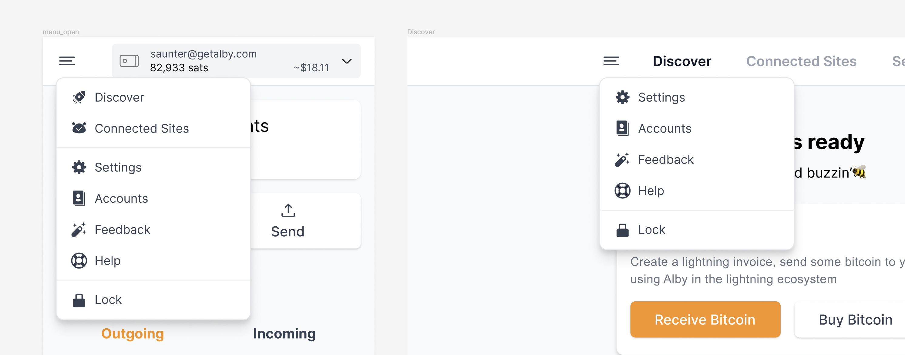 Improvements to extension navigation · Issue #2228 · getAlby/lightning-browser-extension · GitHub