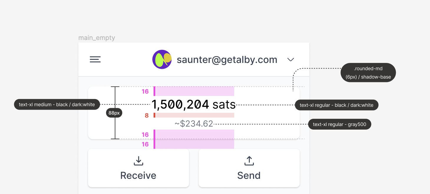 Implement balance box on home popup screen · Issue #2236 · getAlby ...