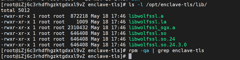 enclave-tls/Makefile: Make SGX=1 will install /opt/enclave-tls/lib/*.so ...