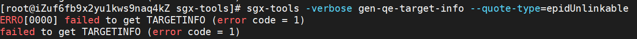sgx 1 sgx-tools gen-qe-target-info doesn't work · Issue #1142 · inclavare-containers/inclavare ...