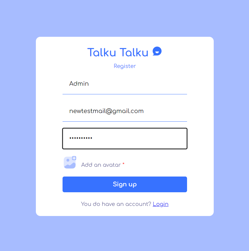 GitHub - Vinyl-Davyl/Talku-Talku: Talku Talku, V1. Realtime private Chat Application, With Login ...