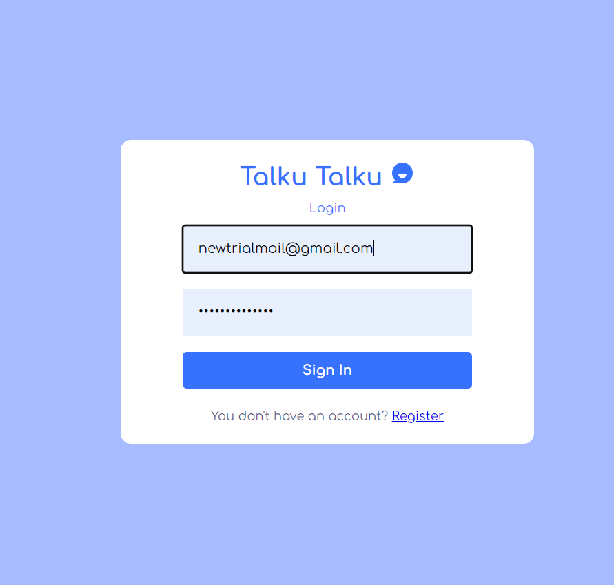 GitHub - Vinyl-Davyl/Talku-Talku: Talku Talku, V1. Realtime private Chat Application, With Login ...