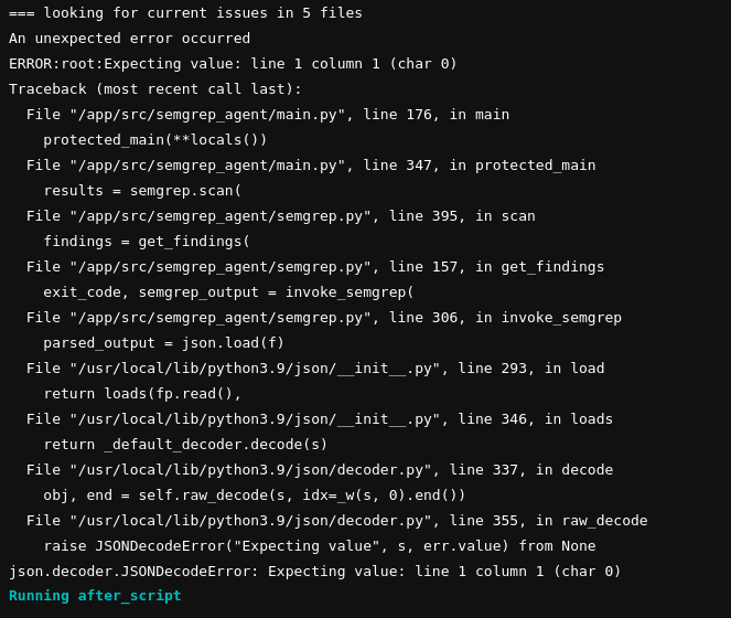 Semgrep crashes if given a yml file with only comments · Issue #3773 · semgrep/semgrep · GitHub