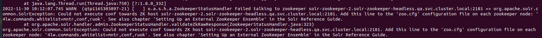 [bitnami/solr] solr pod is restarting due to connection issues with zookeeper · Issue #13757 ...