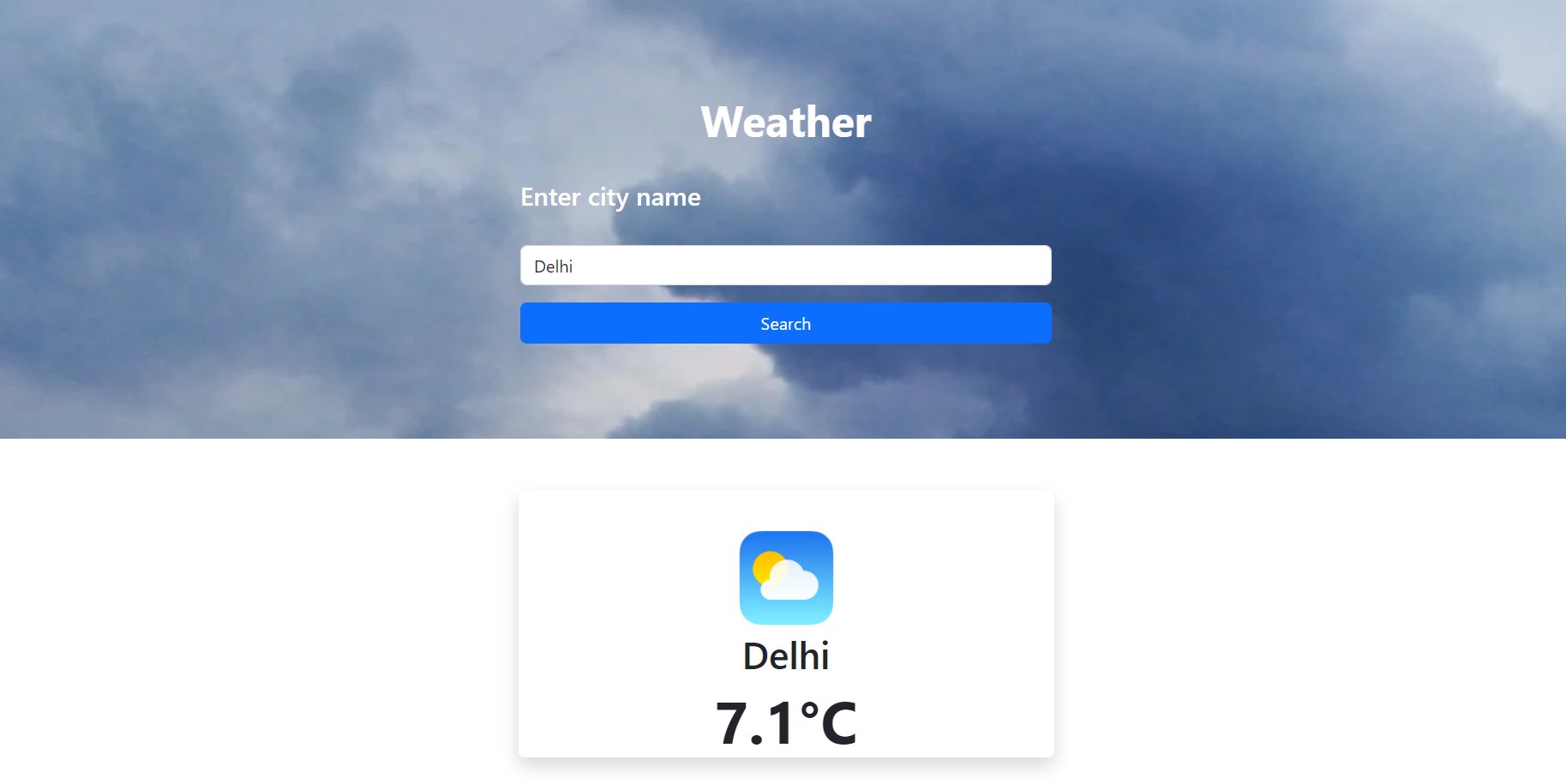 GitHub - Ady2699/Realtime-Weather-using-ReactJs