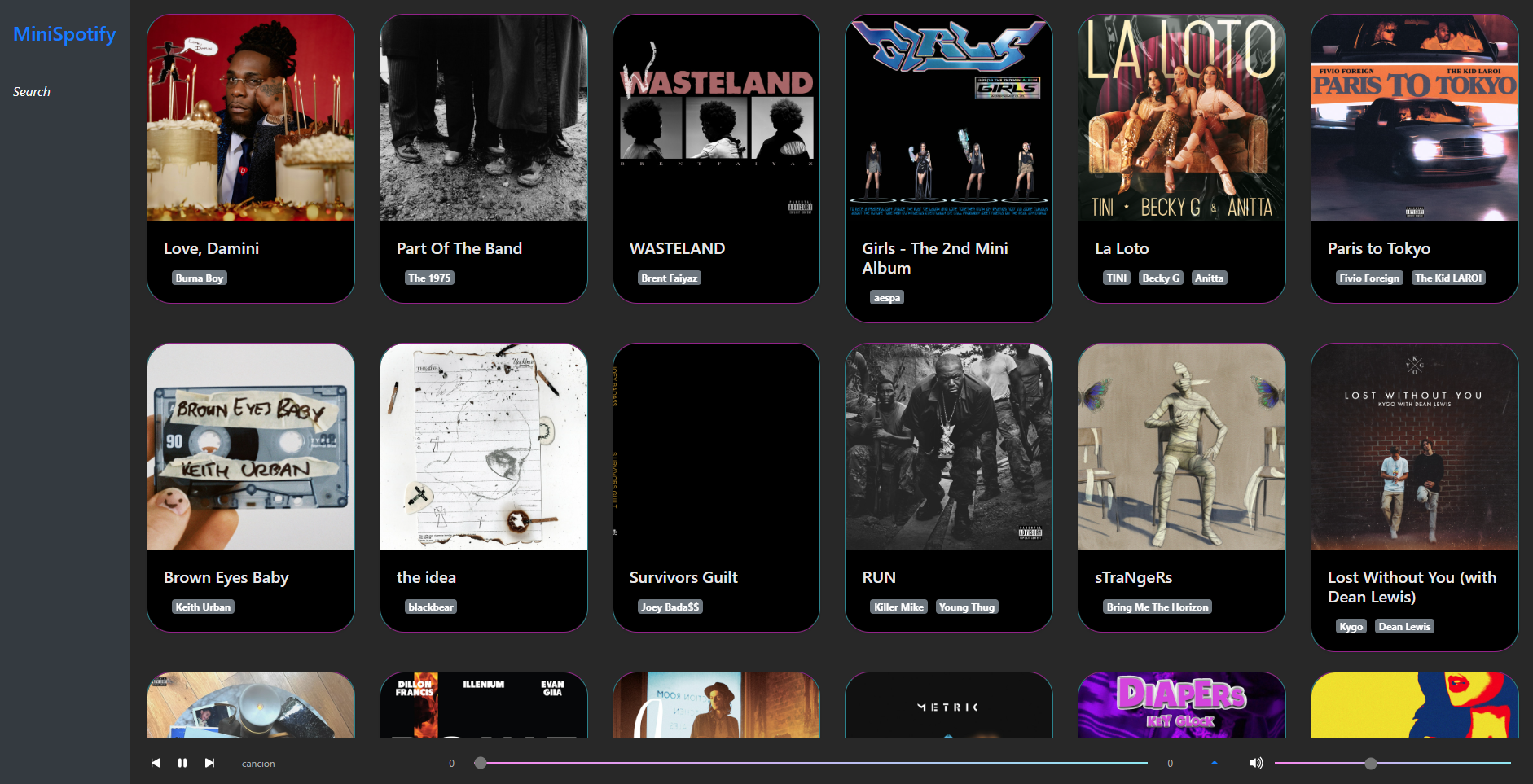 GitHub - jpoot002/Angular-MiniSpotify