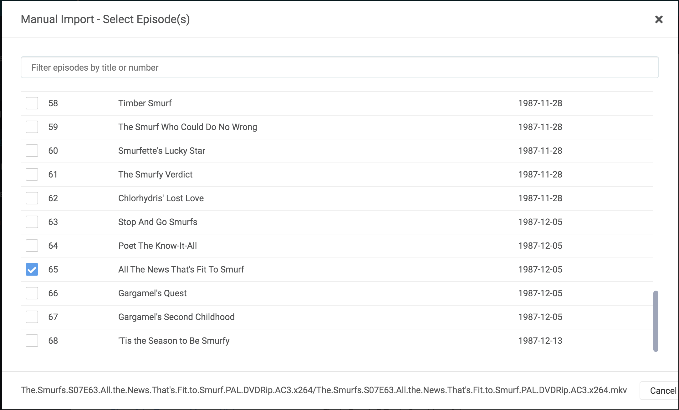 Scrollable Footer in Manual Import Episode Selection · Issue #3916 · Sonarr/Sonarr · GitHub
