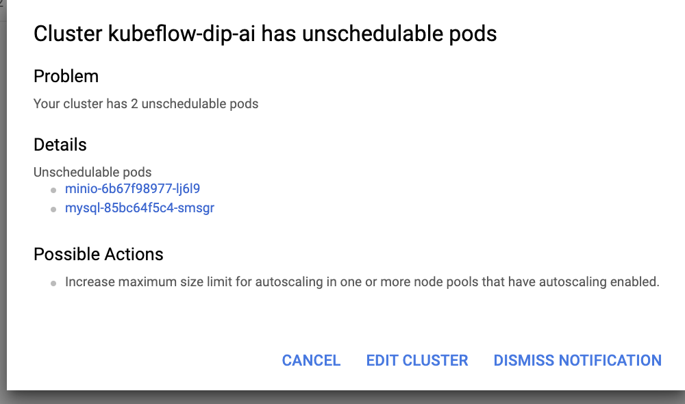 Deployment On Gcp 2 Unscheduled Pods Minio And Mysql Pod Has Unbound Immediate