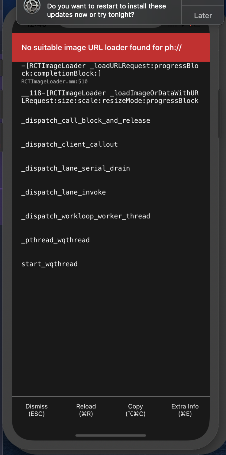 [iOS][Image] No suitable image URL loader found for ph:// · Issue #27847 · facebook/react-native ...