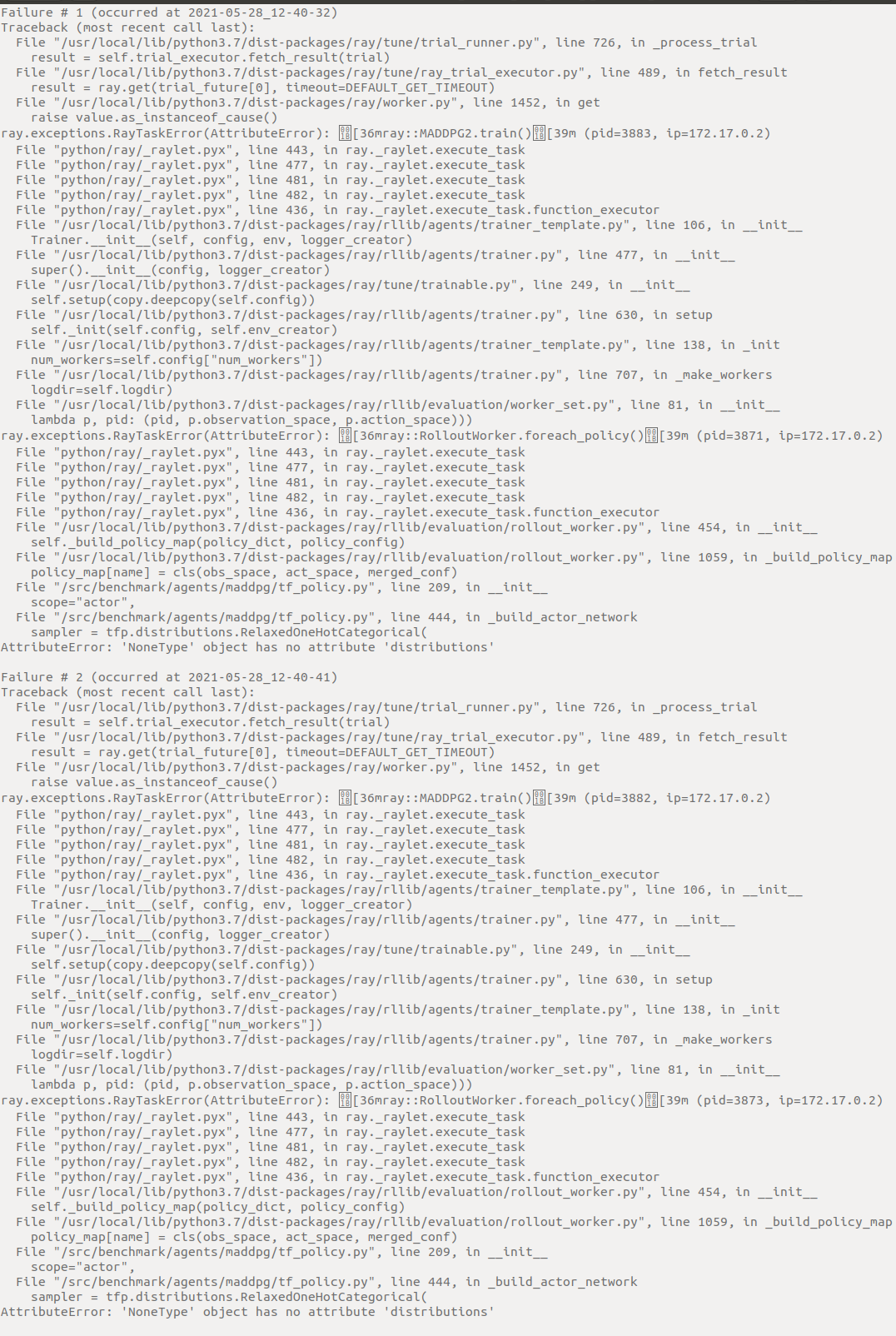 maddpg · Issue #889 · huawei-noah/SMARTS · GitHub