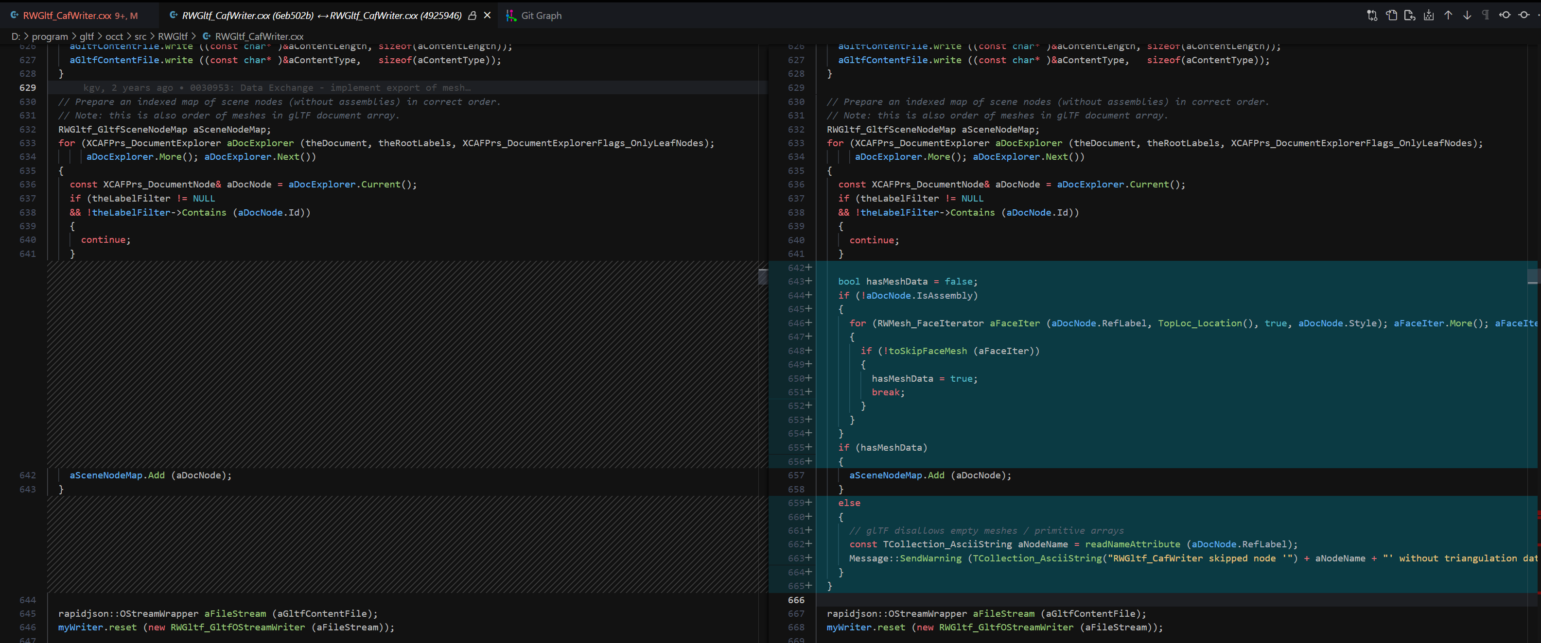 Mesh index dose not updated, when node skipped. · Issue #95 · donalffons/opencascade.js · GitHub