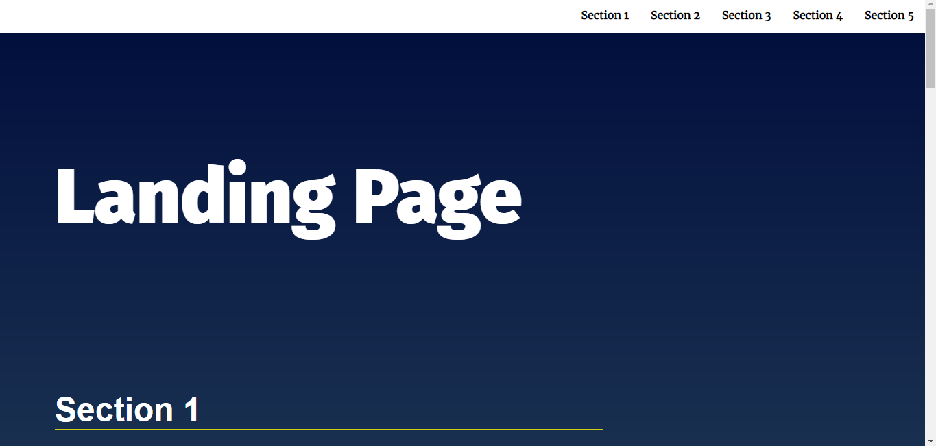 GitHub - Ahmed-AbdElMoneam/landing-page: It is a dynamic landing page ...