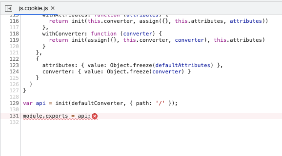 CND UMD js cookie doens't work. Gives "Uncaught ReferenceError: module is not defined" Error ...
