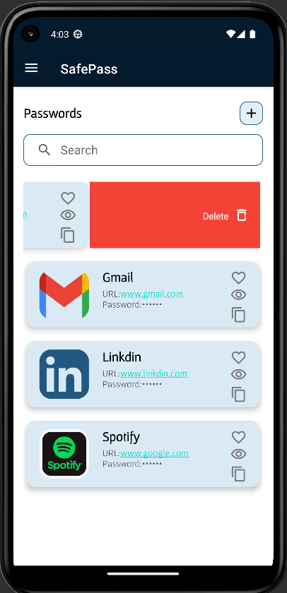 GitHub - shacharml/SafePass: SafePass is a self Password Manager Android Application.